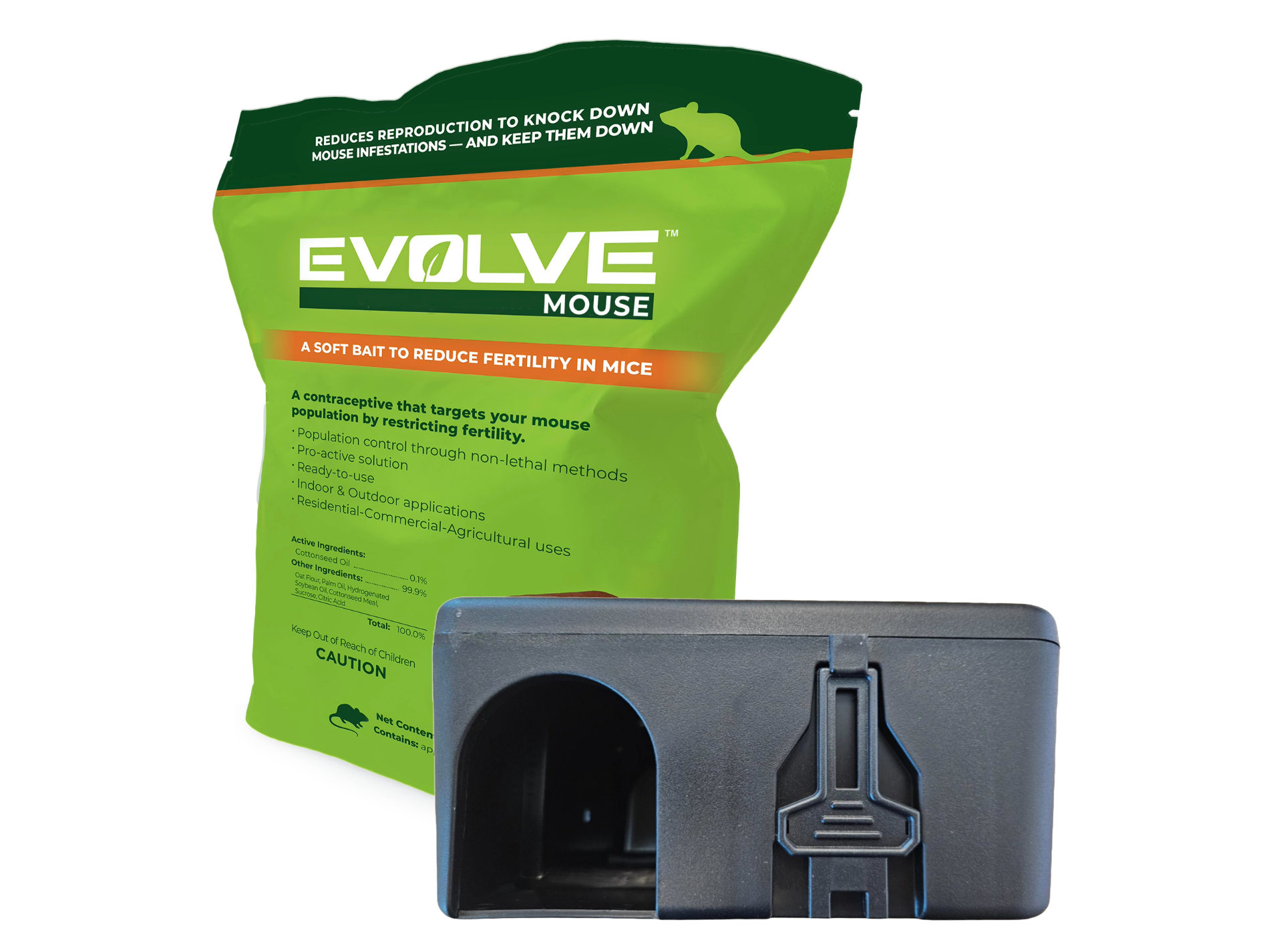 Evolve™ Mouse Birth Control | Buy Evolve Mouse Soft Bait - SenesTech