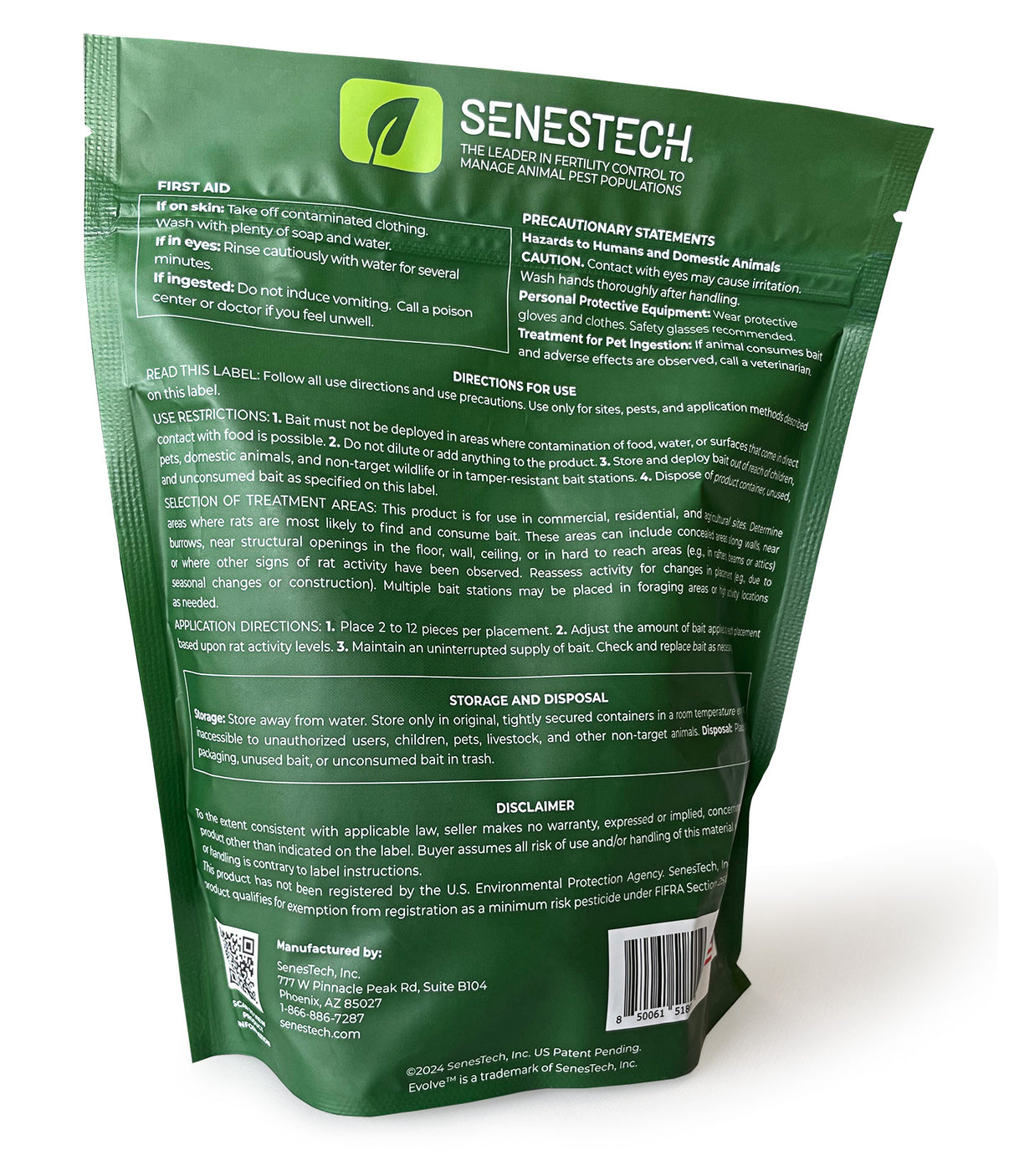 Evolve Soft Bait - Rat Fertility Control - 1.5 Lb. Net Wt. – SenesTech