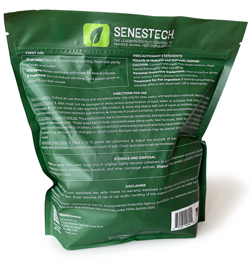 Evolve Soft Bait - Rat Fertility Control - 3 Lb. Net Wt. – SenesTech