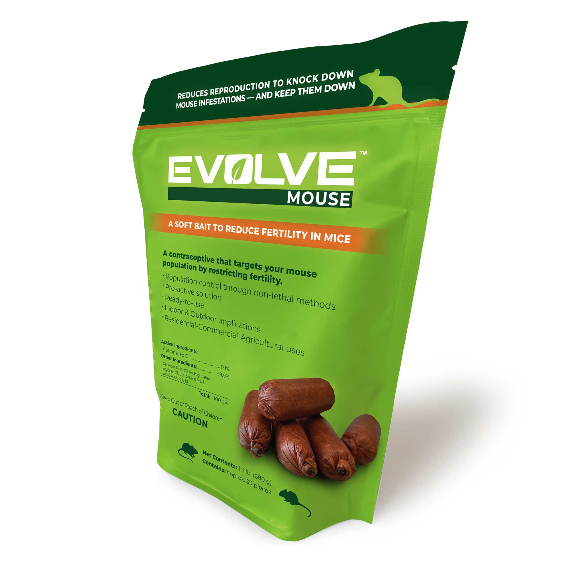 Evolve Mouse Soft Bait - Fertility Control for Mice - 1.5 Lb. Net Wt ...