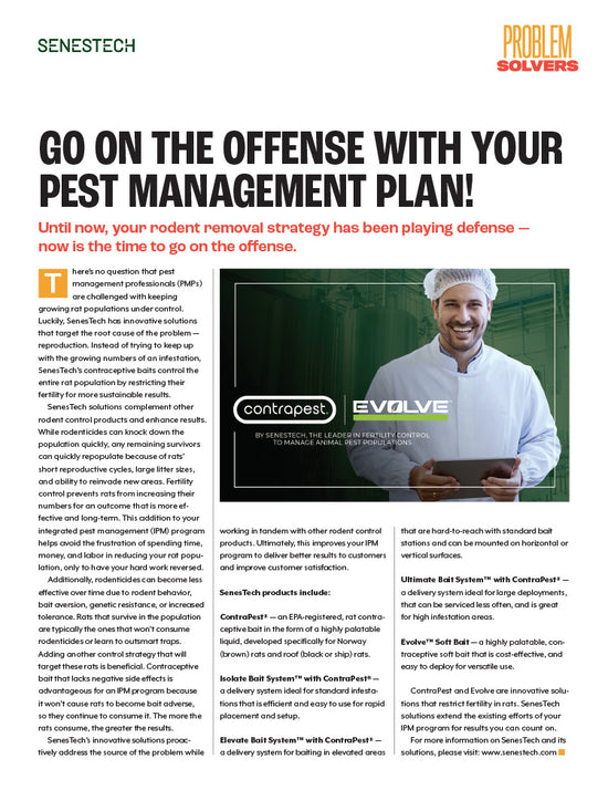 ContraPest Liquid | Order ContraPest Rat Birth Control - SenesTech